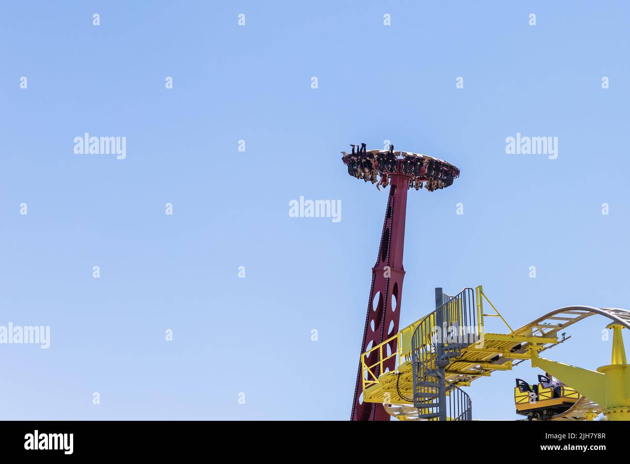 Extreme attraction turns people upside down rotating around its axis ...