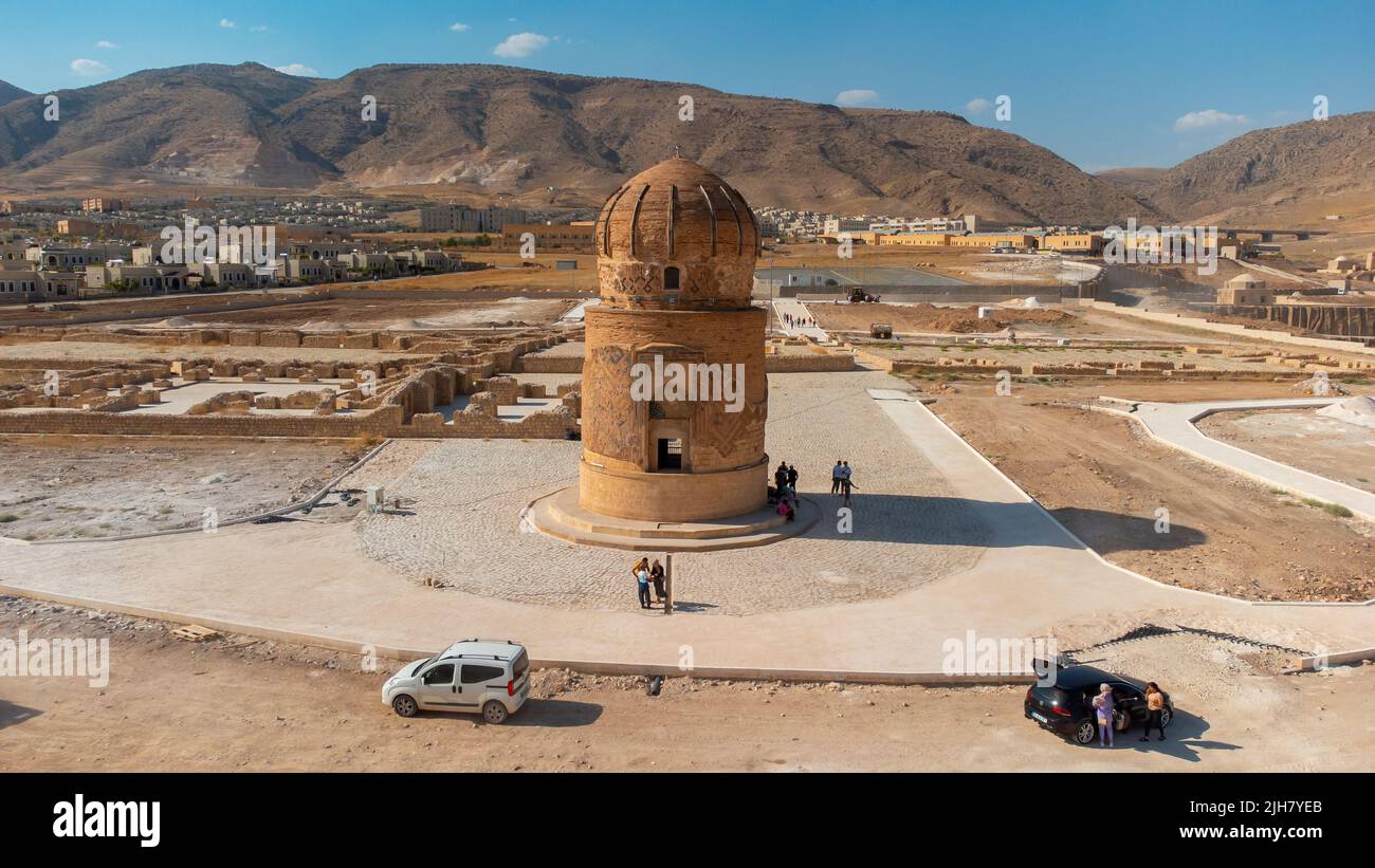 Hasankeyf, Batman, Turkey June 2022; aerial and cross photography by ...