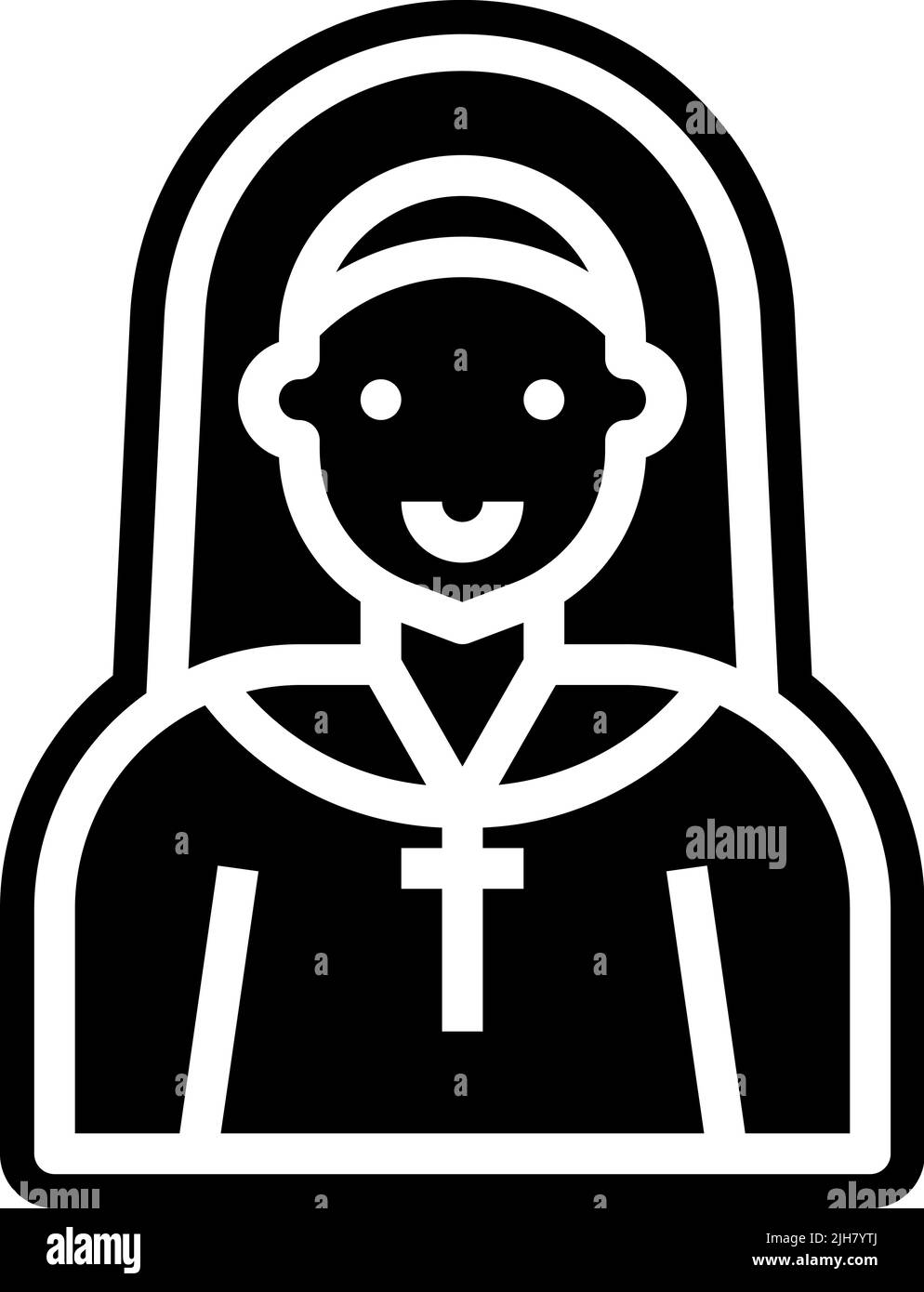 Christianity nun icon Stock Vector Image & Art - Alamy