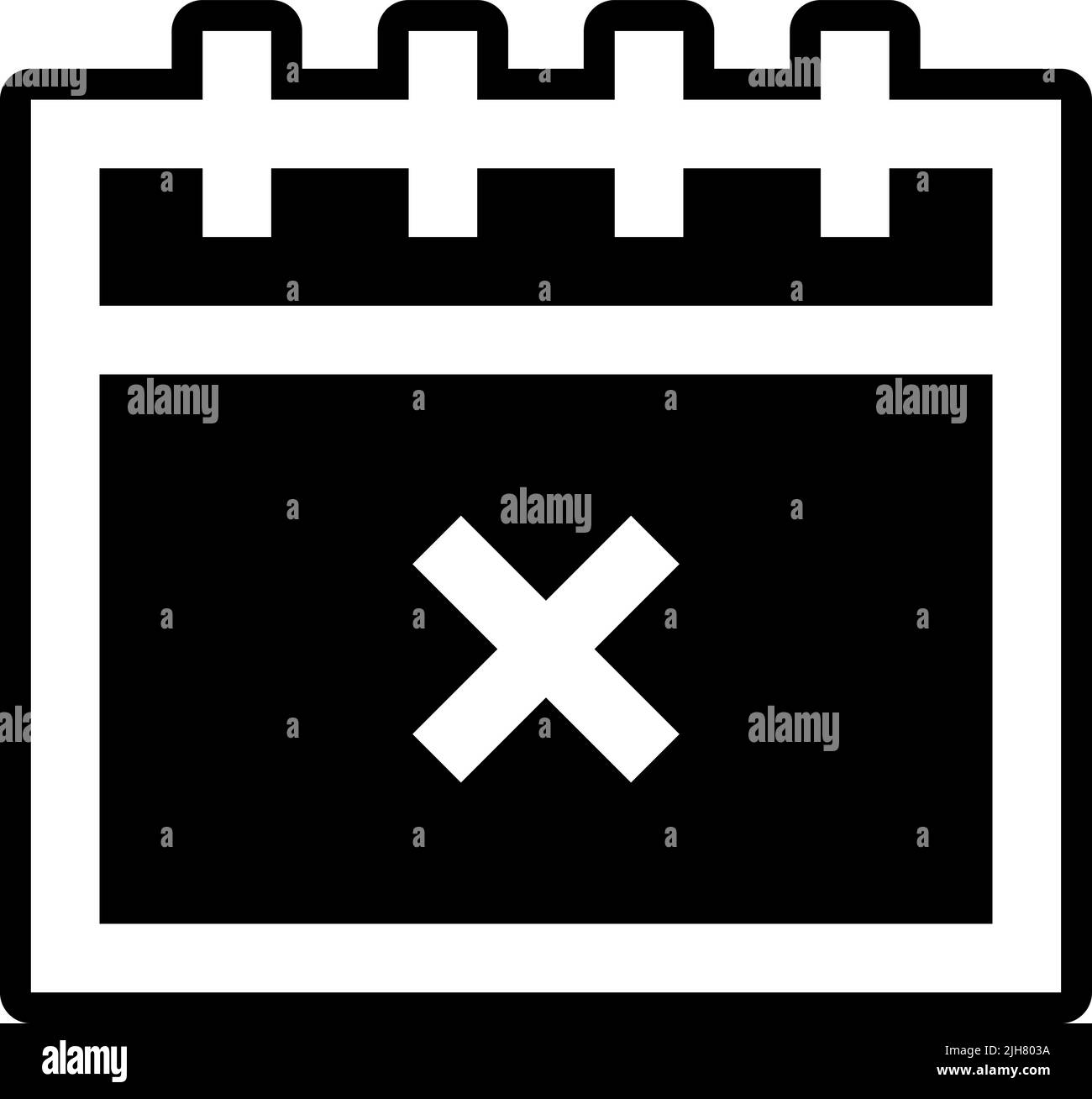 Calendar cancelled icon Stock Vector Image & Art - Alamy