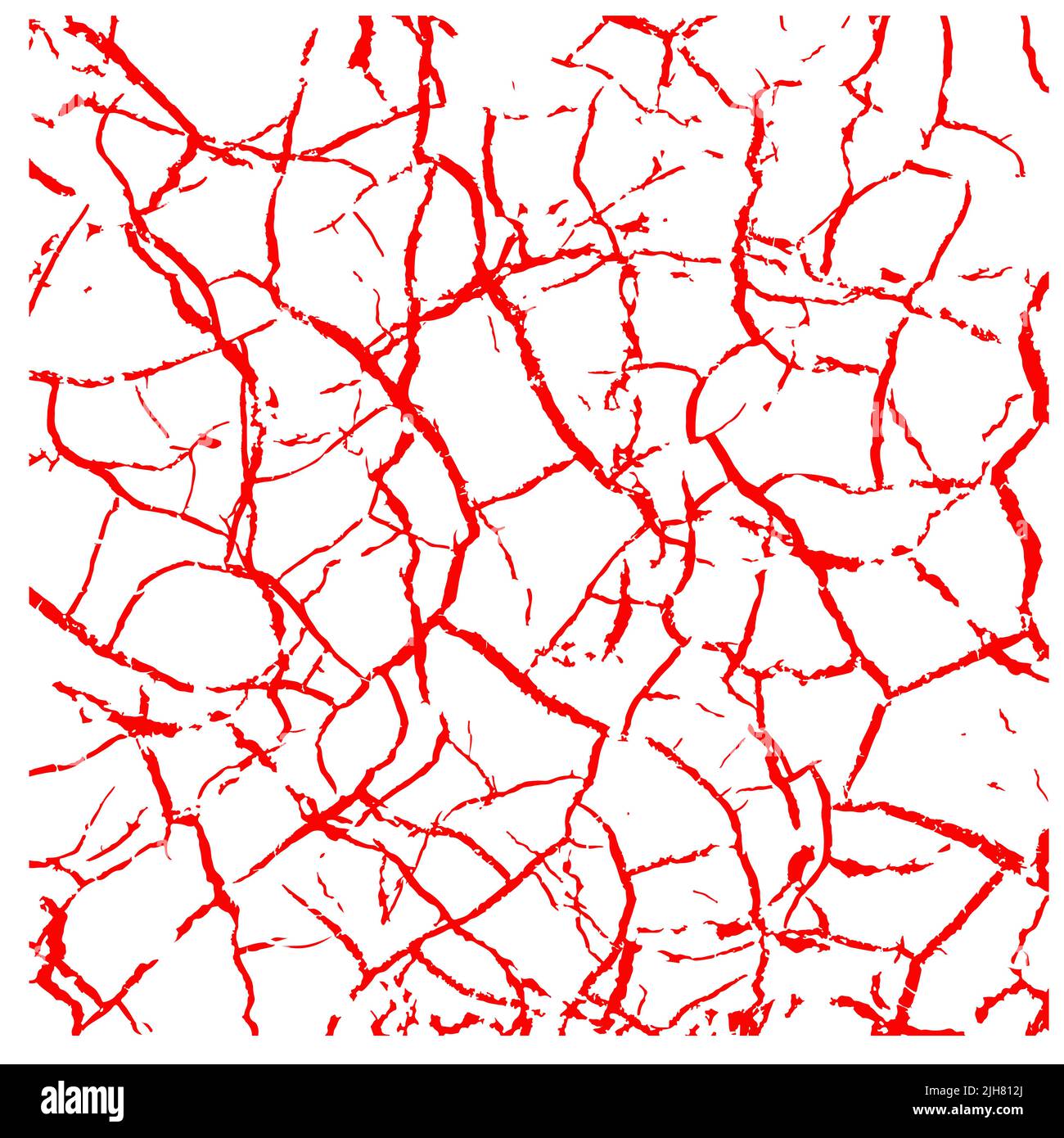 red line crack on white background illustration vector Stock Vector ...