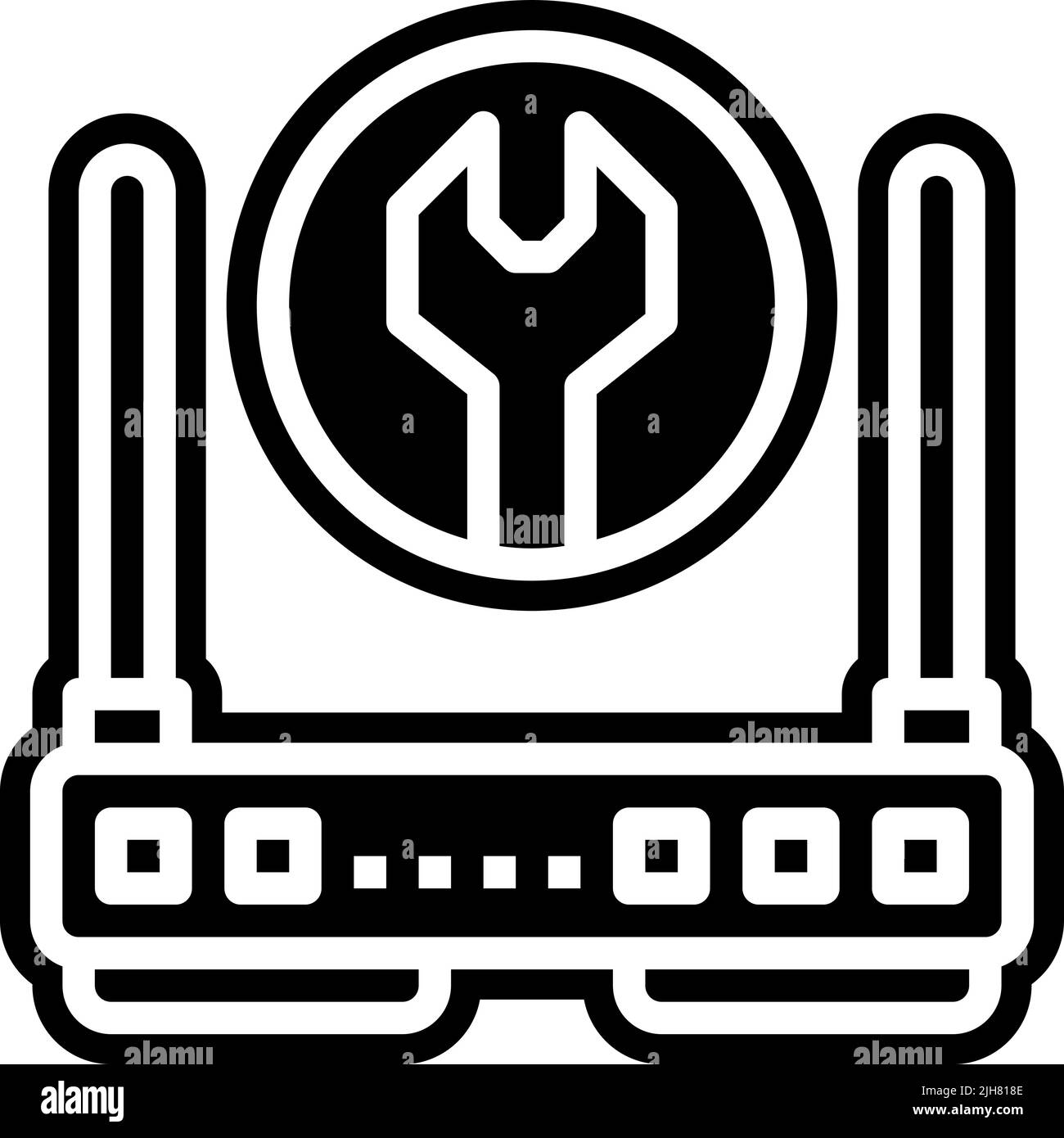 Computer diagnostics router icon Stock Vector Image & Art - Alamy