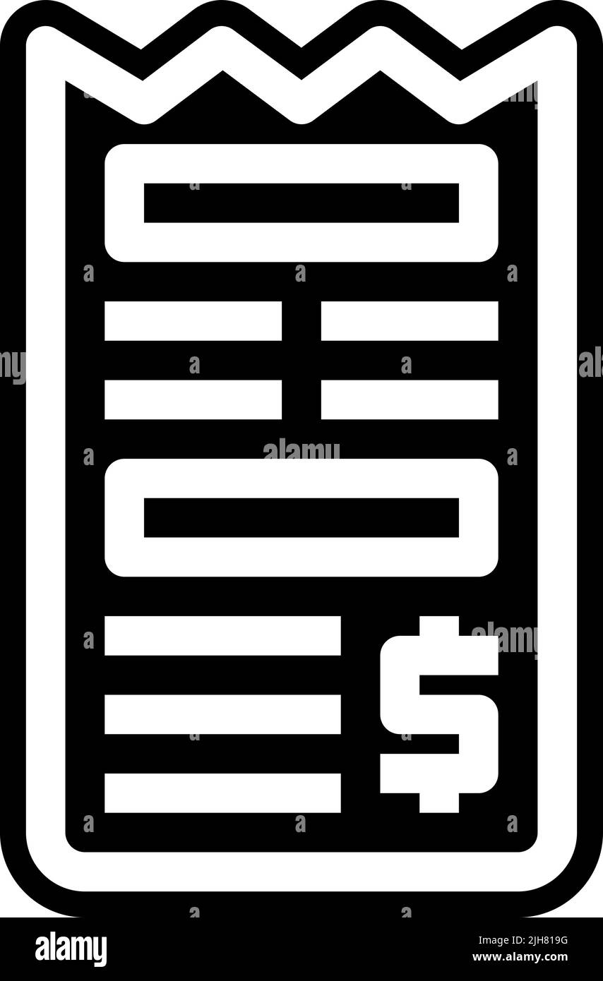 Ecommerce receipt icon Stock Vector Image & Art - Alamy