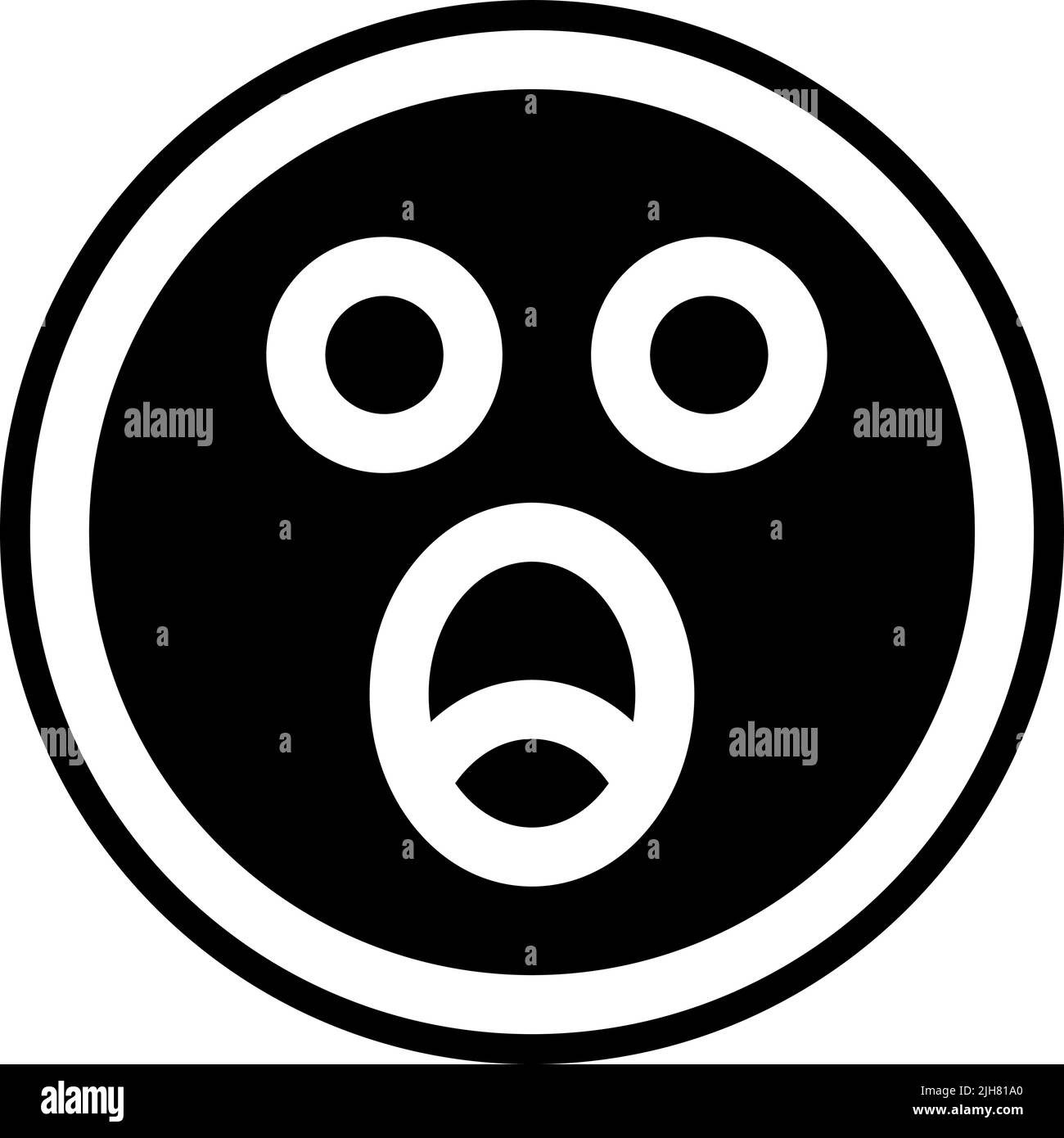 Emojis shocked icon Stock Vector Image & Art - Alamy