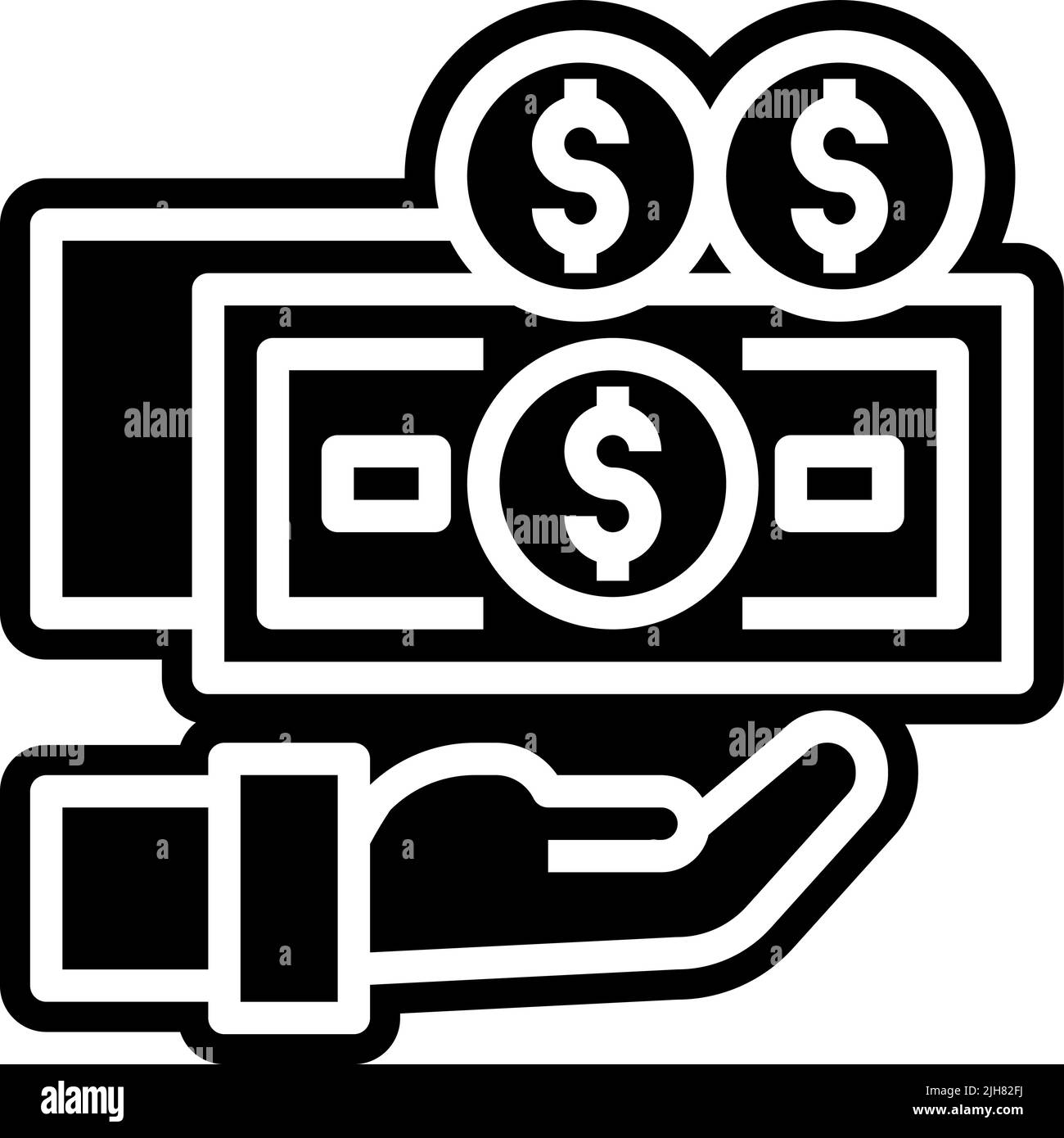 Customer loyalty salary icon Stock Vector Image & Art - Alamy