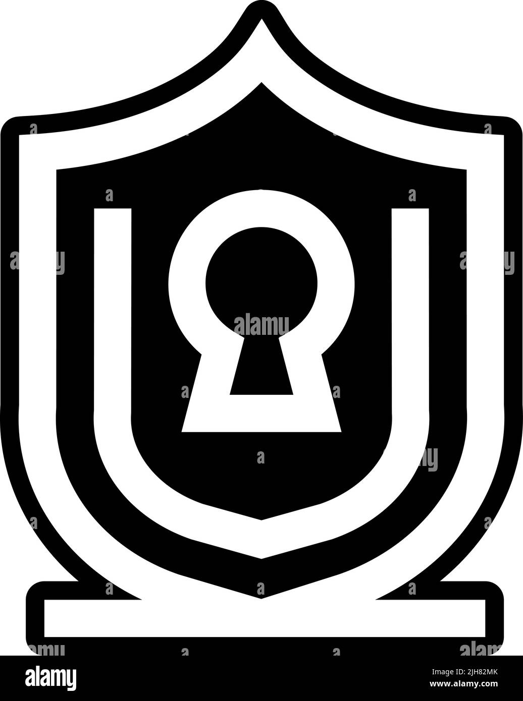 Hacker Shield Icon Stock Vector Image And Art Alamy 