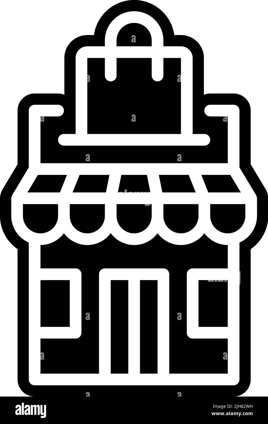 Cartoon grocery store Black and White Stock Photos & Images - Alamy