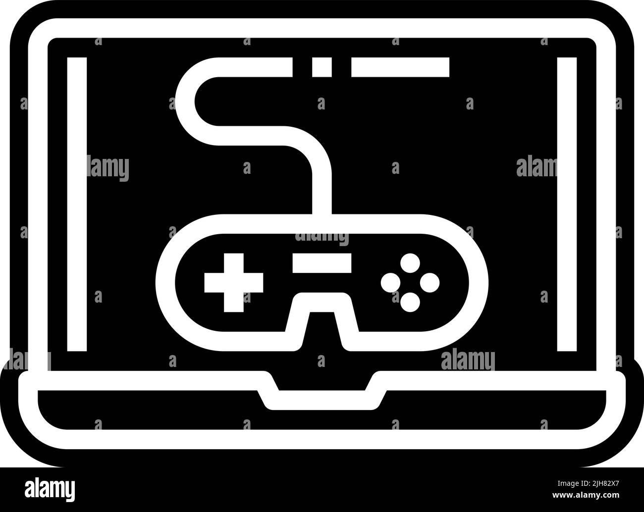 Retro video game neon Black and White Stock Photos & Images - Alamy