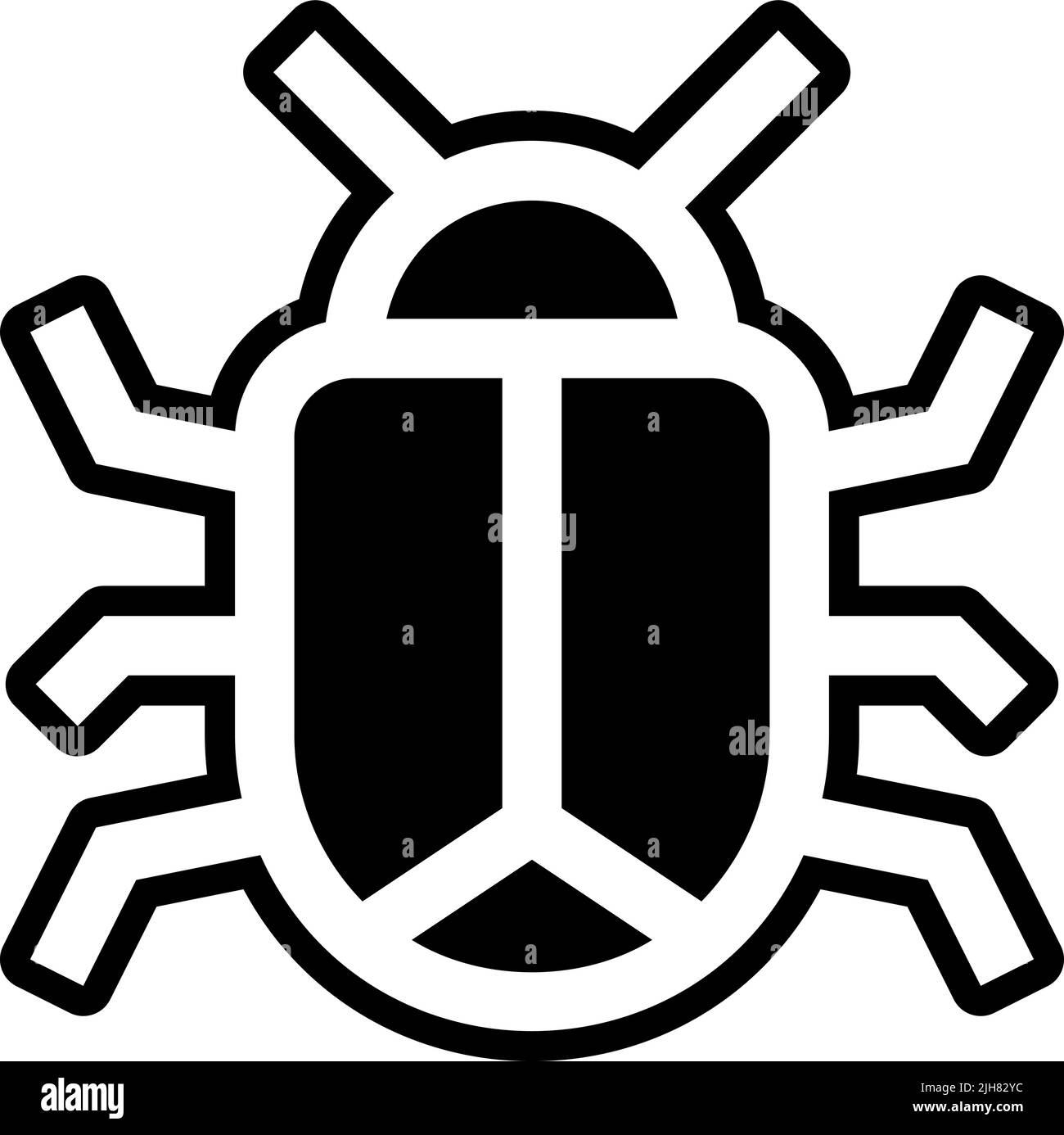 Hacker bug icon Stock Vector Image & Art - Alamy