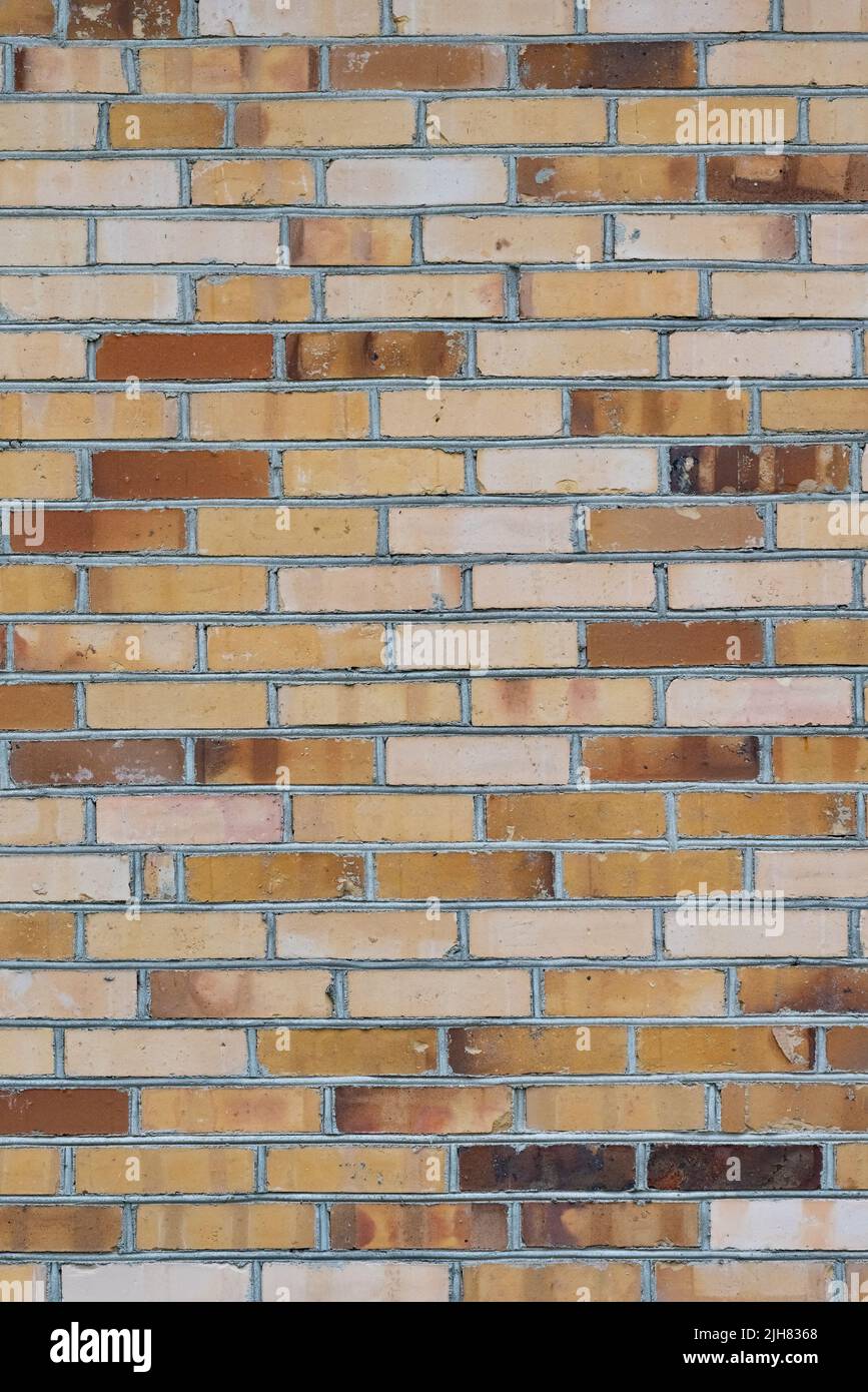 Brick wall. Background of bright red bricks. Classic industrial ...