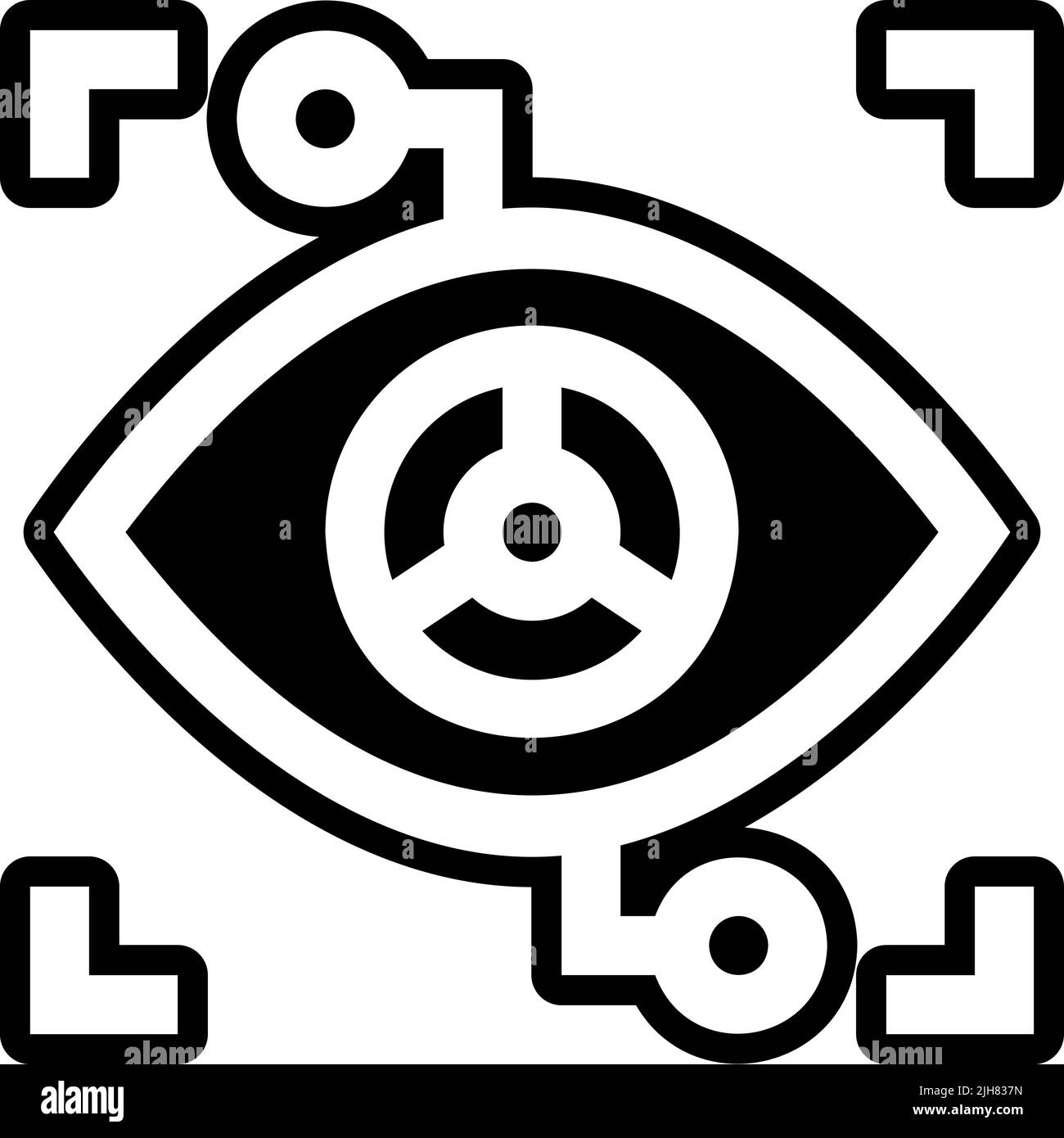 Hacker eye recognition icon Stock Vector Image & Art - Alamy
