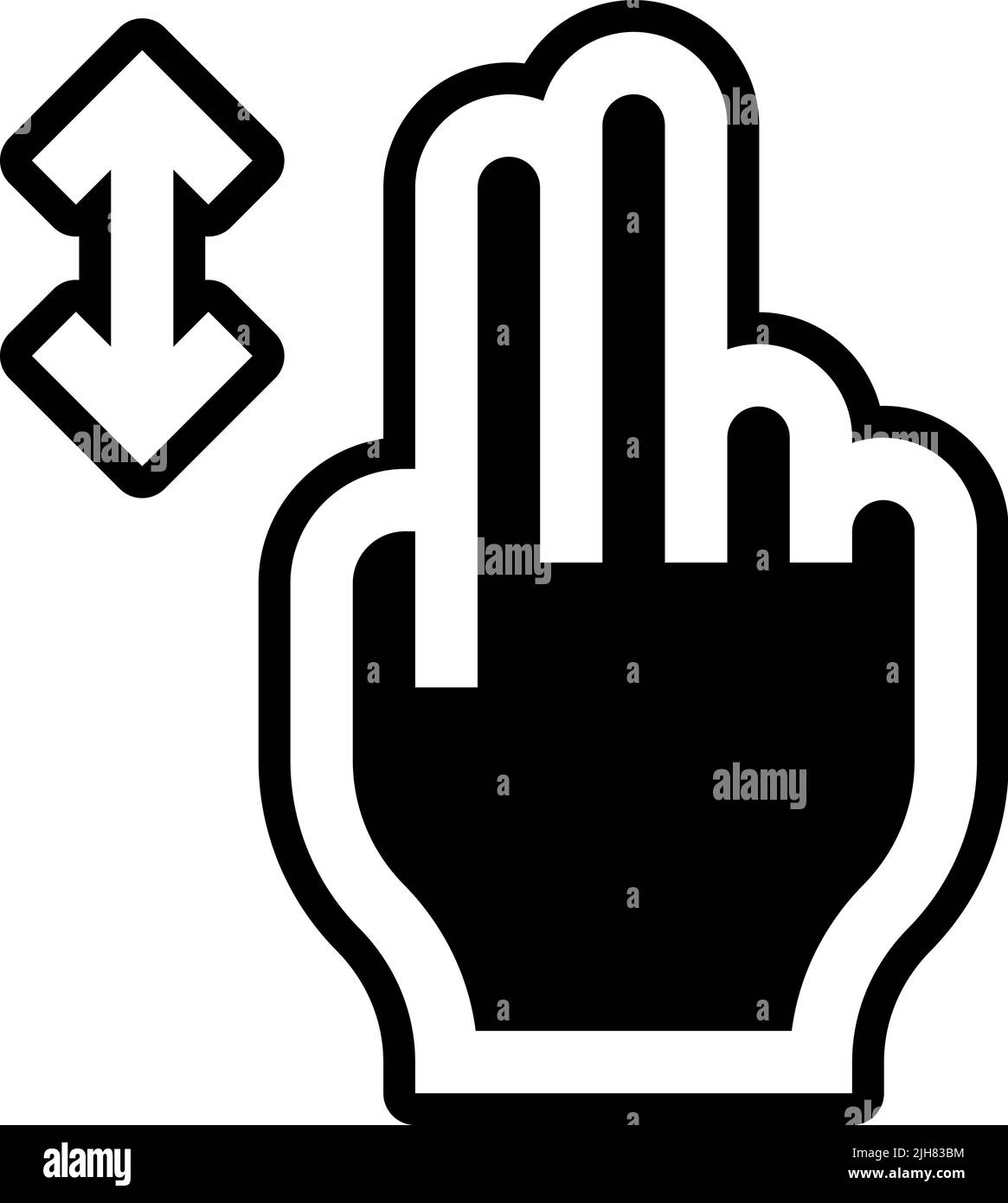 Hand gestures zoom out icon Stock Vector Image & Art - Alamy