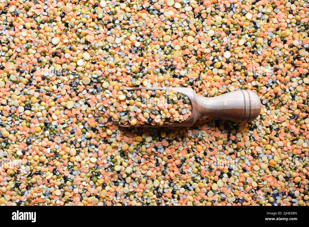 Raw split dried mixed lentils Stock Photo - Alamy