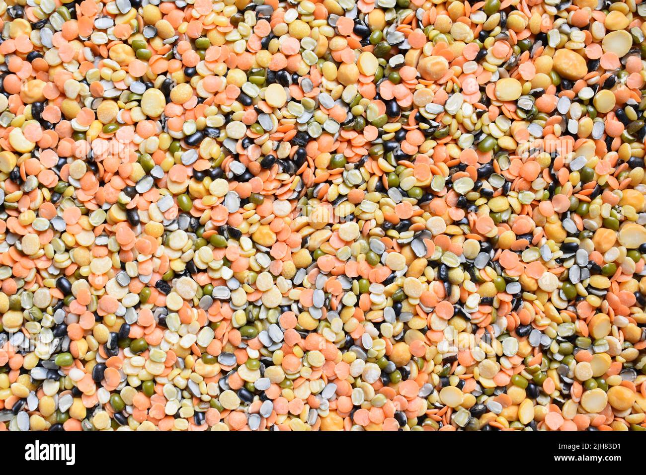 Raw split dried mixed lentils Stock Photo - Alamy