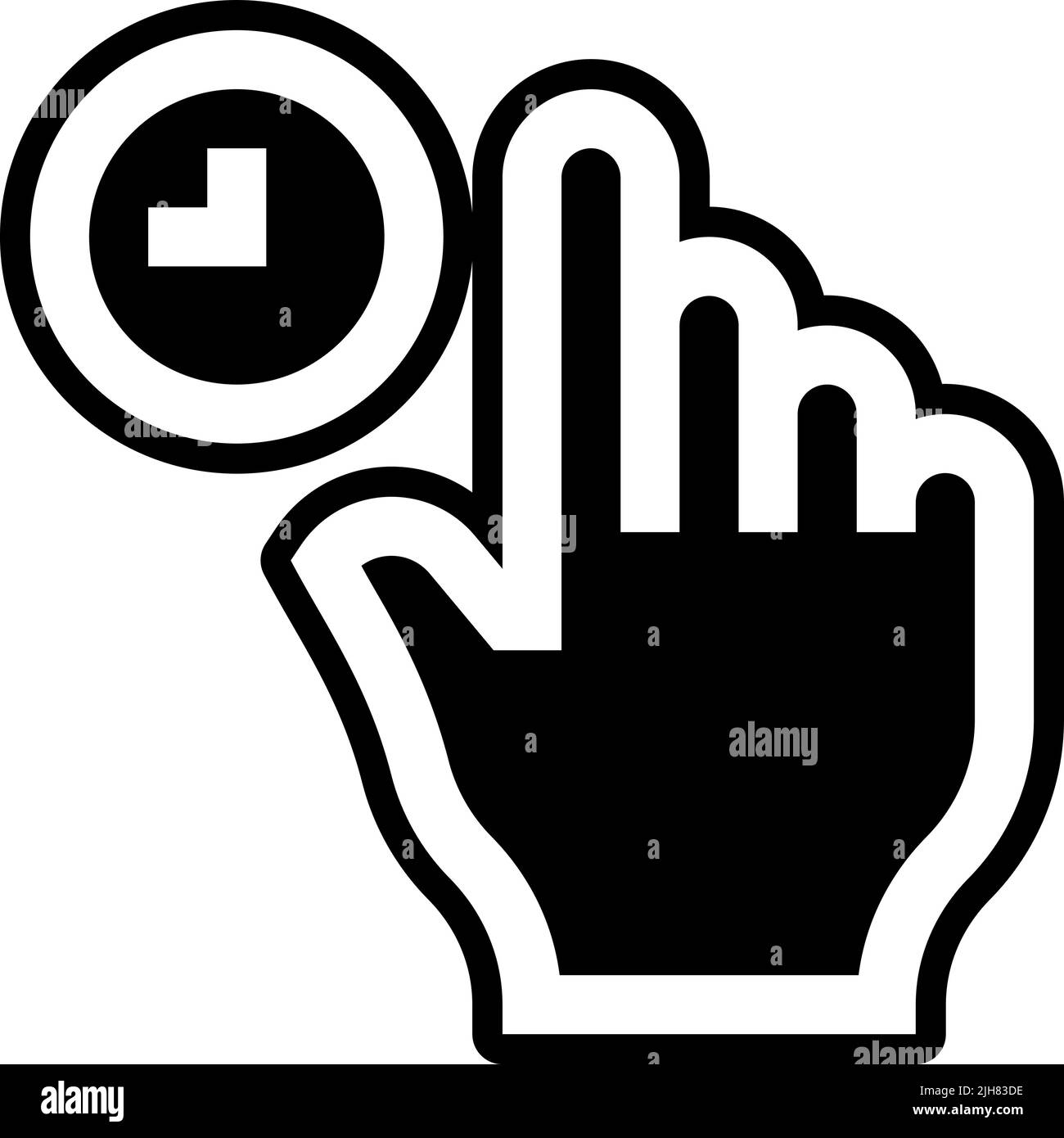 Hand gestures wait icon Stock Vector Image & Art - Alamy