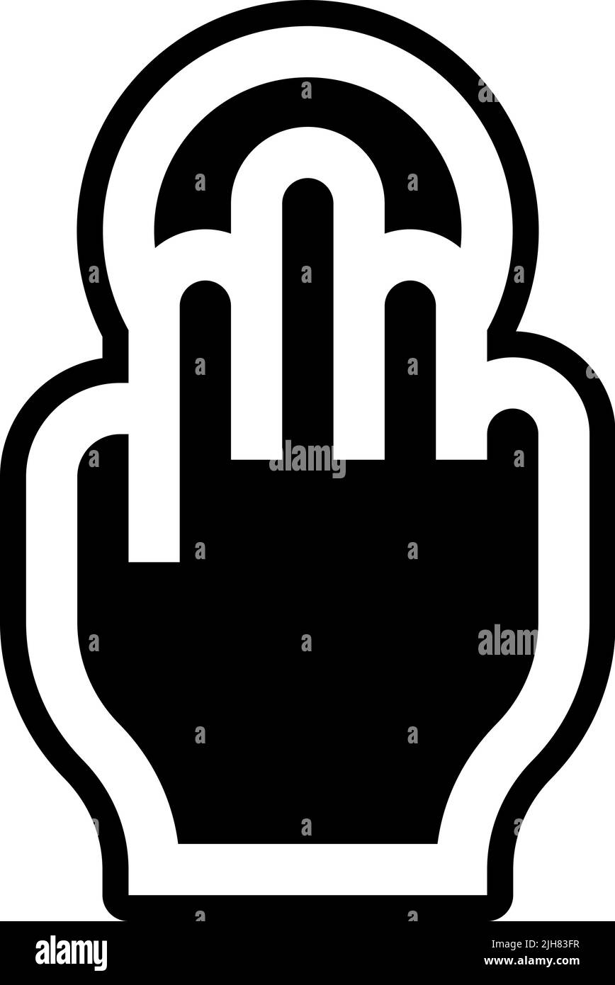 Hand gestures touch icon Stock Vector Image & Art - Alamy