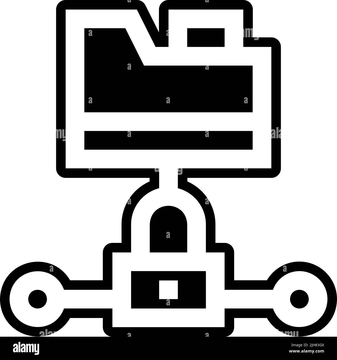 Hacker folder icon Stock Vector Image & Art - Alamy