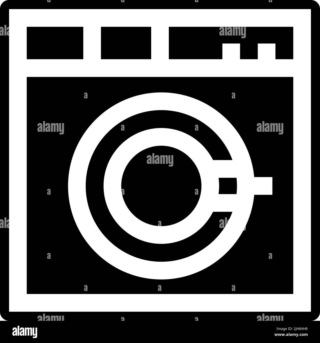 Washing machine cleaning clothes laundry Black and White Stock Photos ...