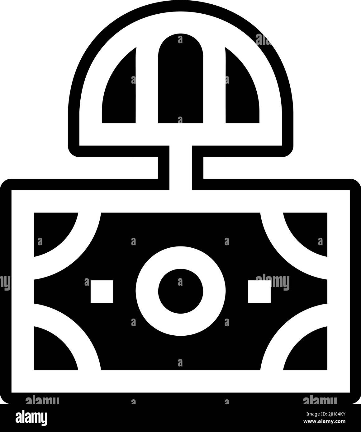 Hacker alert skull digital Stock Vector Images - Alamy