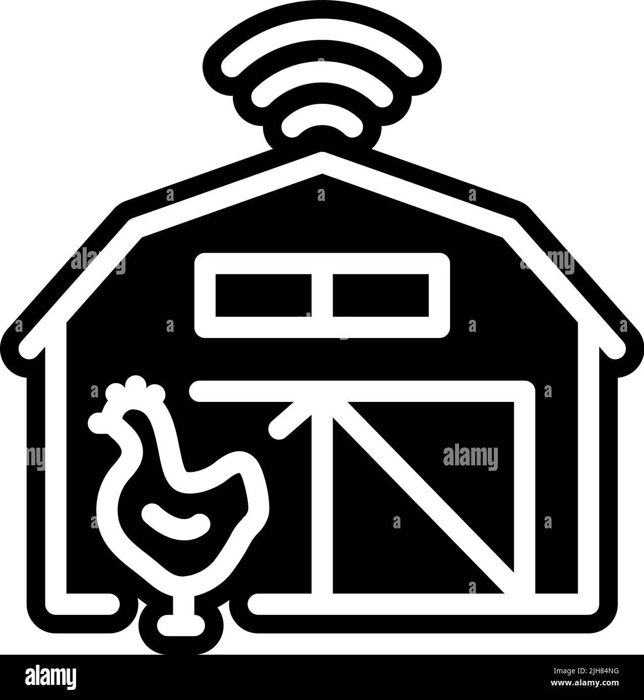 Rural farm landscape set Black and White Stock Photos & Images - Alamy