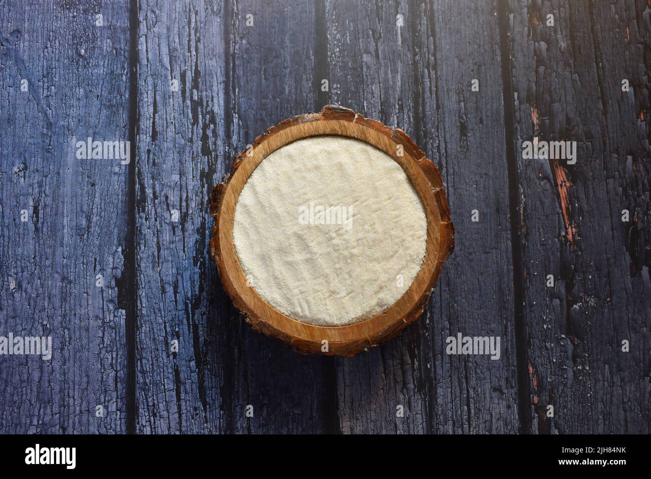 Raw dry rice semolina grains Stock Photo - Alamy
