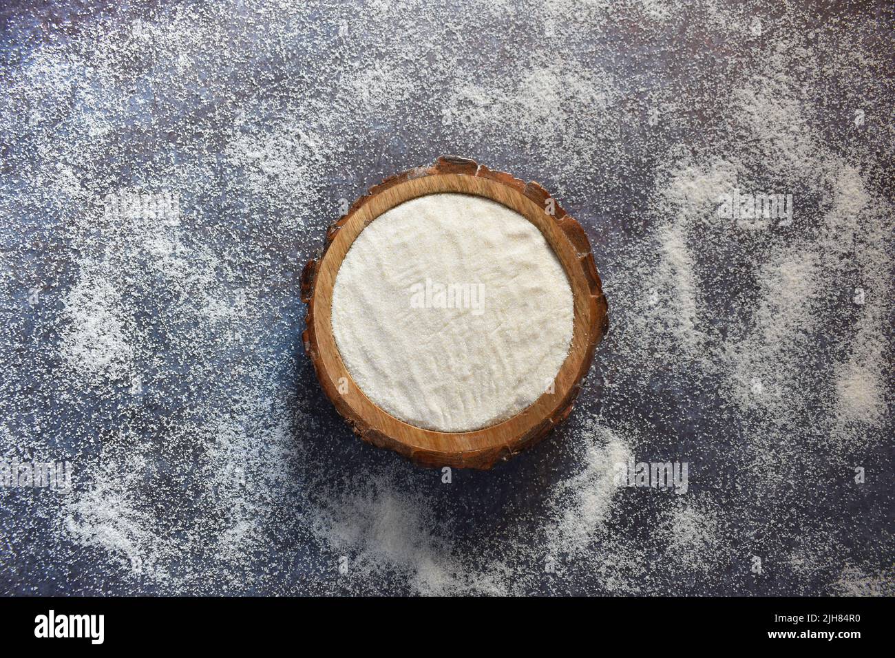 Raw dry rice semolina grains Stock Photo - Alamy