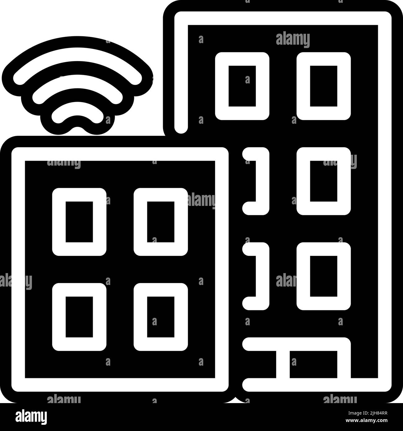 Wireless connection city Black and White Stock Photos & Images - Alamy
