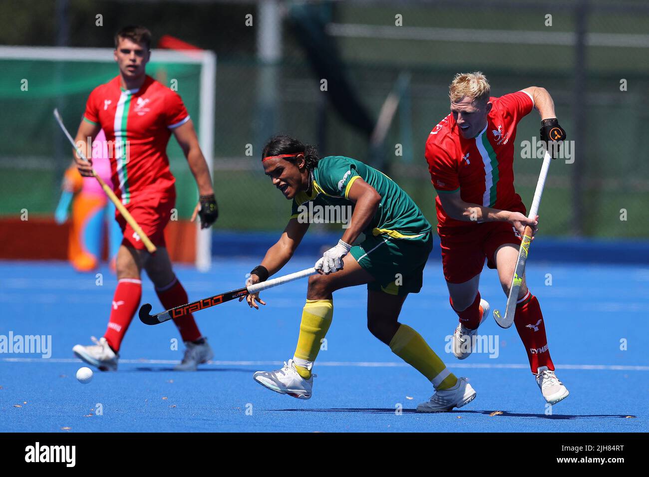 Cardiff, UK. 16th July, 2022. Mustapha Cassiem of South Africa (c) in ...