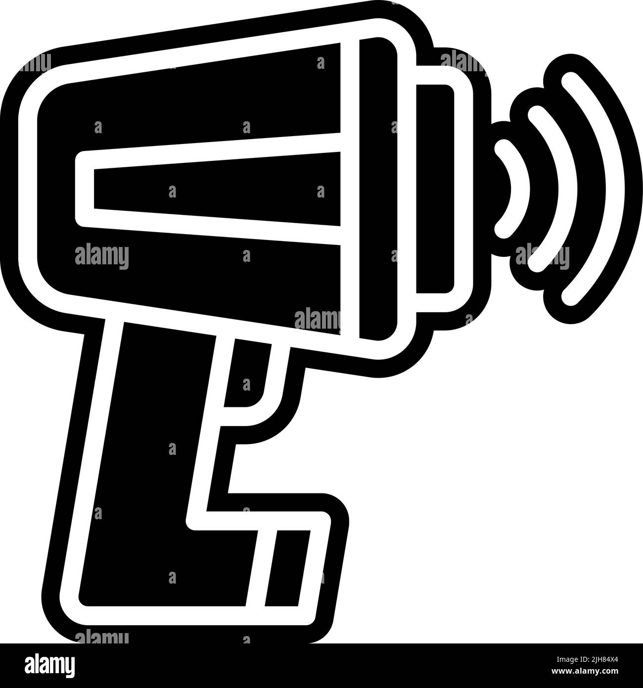 Hand scanner woman Stock Vector Images - Alamy