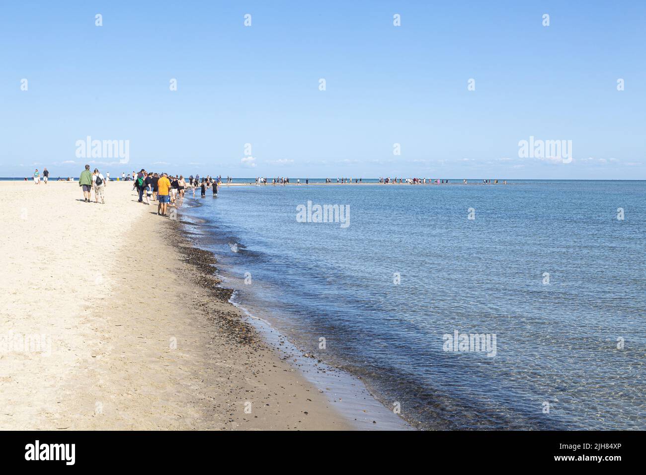 "Grenen" Skagen, the northernmost point in Denmark. This is where the ...