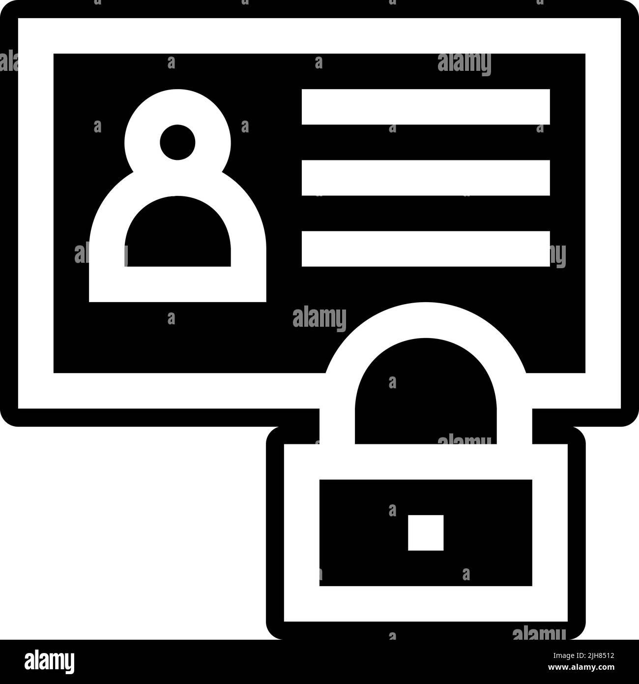 Hacker Data Protection Icon Stock Vector Image And Art Alamy
