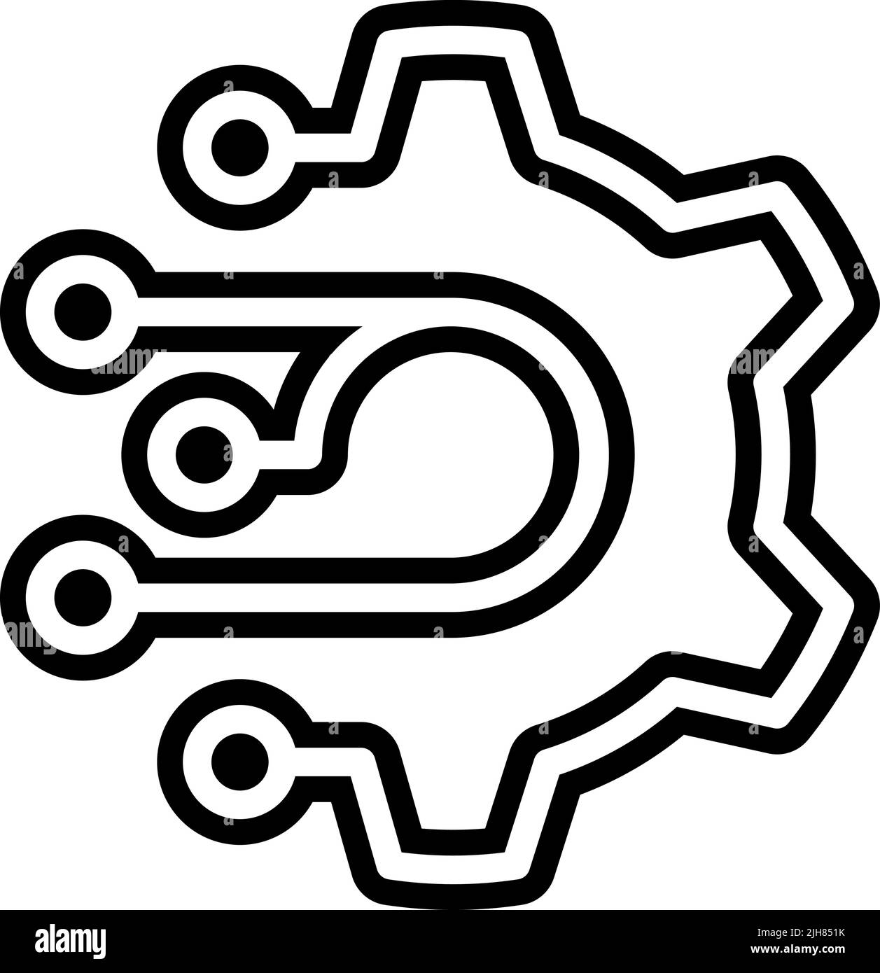 Iiot gear icon Stock Vector Image & Art - Alamy