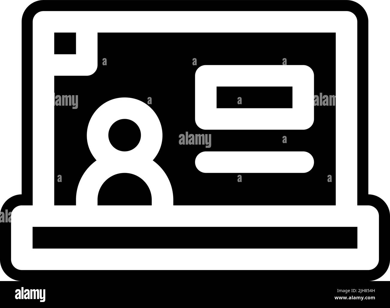 Open laptop video Stock Vector Images - Alamy