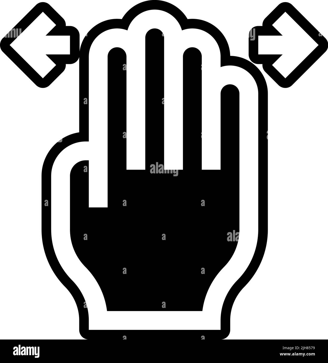 Hand gestures directions icon Stock Vector Image & Art - Alamy