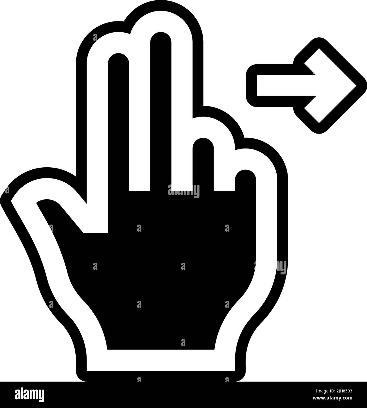 Hand gestures right icon Stock Vector Image & Art - Alamy