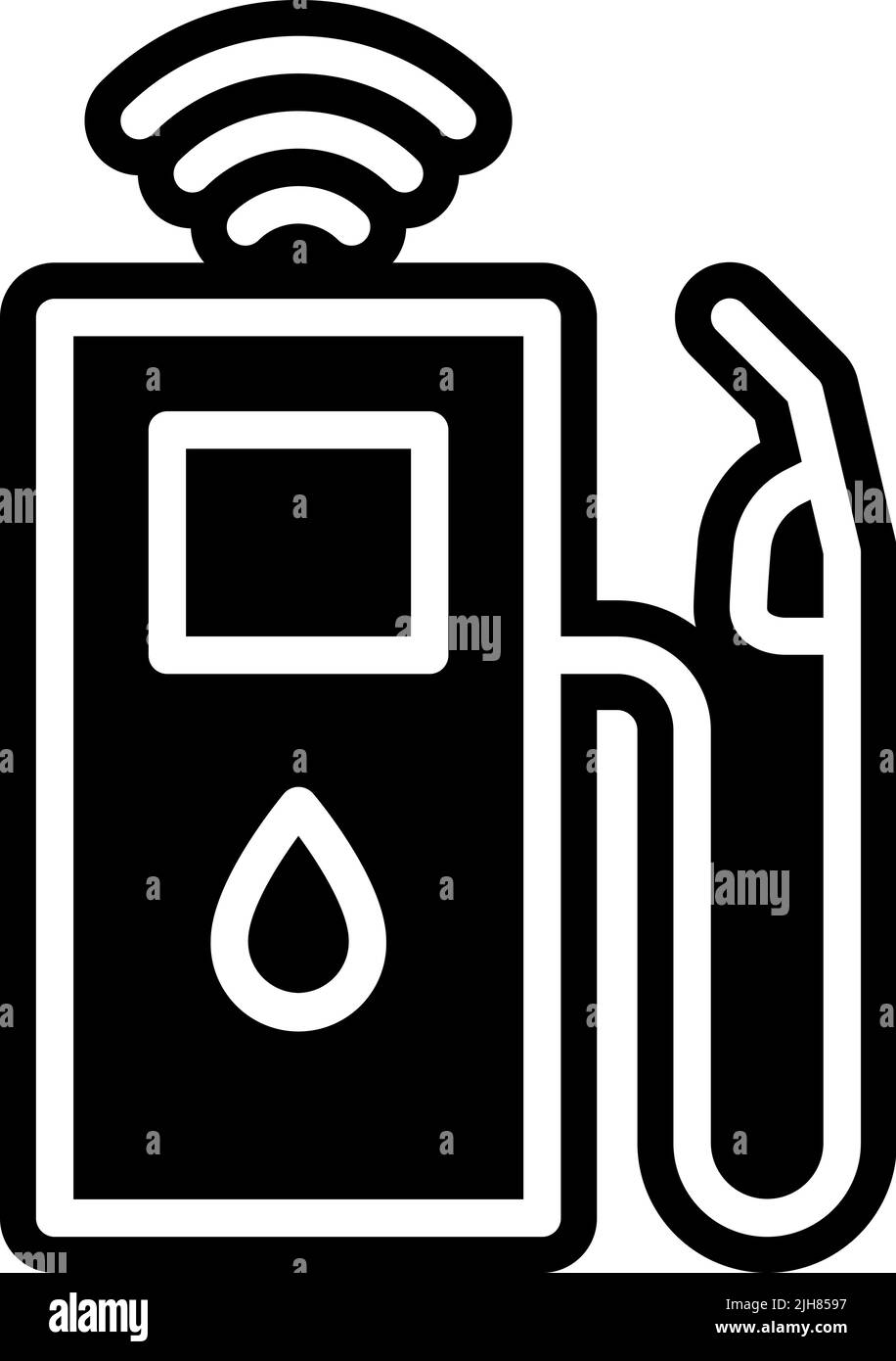 Fuel gas station Black and White Stock Photos & Images - Alamy