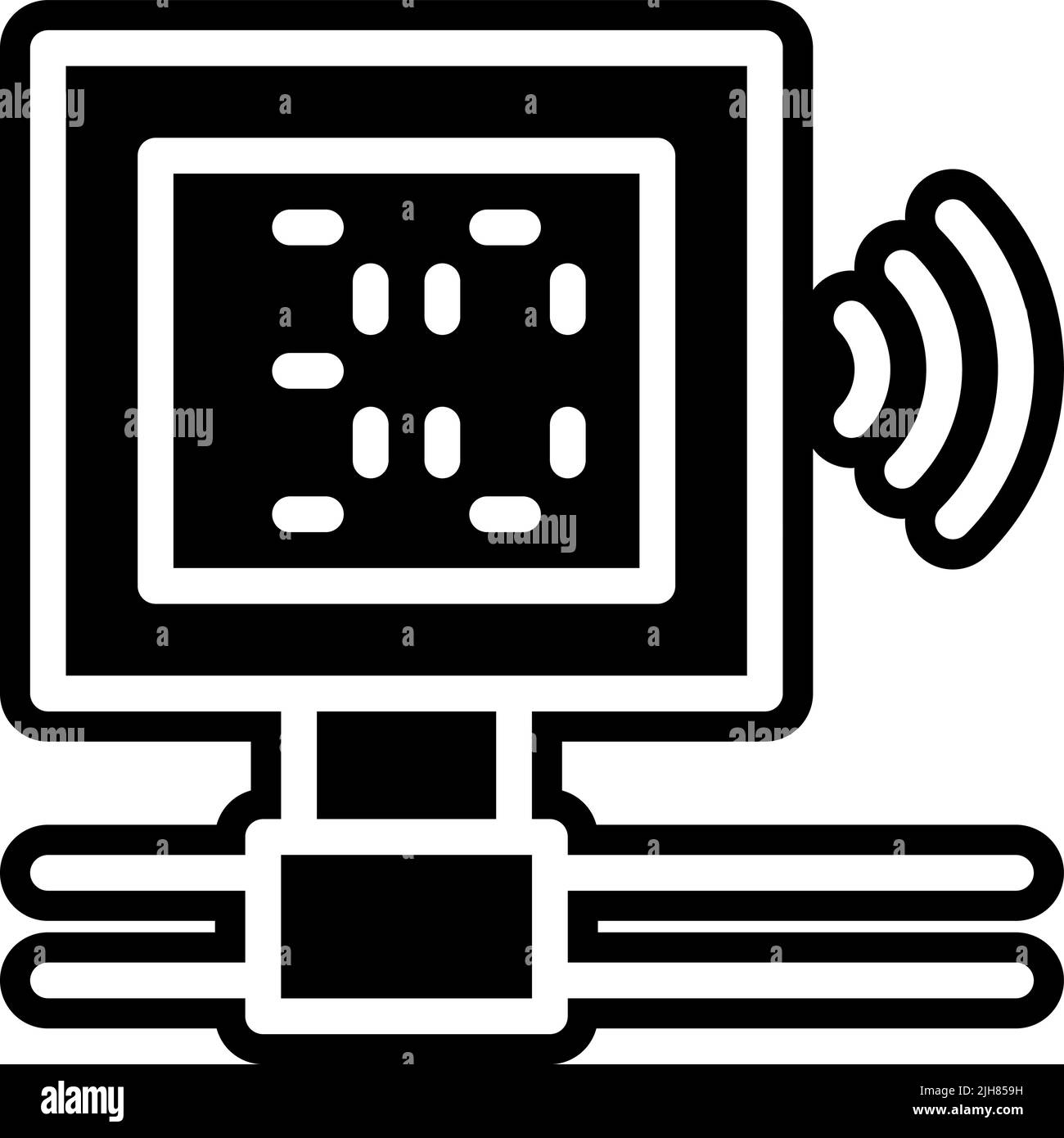 Industrial iot line icons Stock Vector Images - Alamy