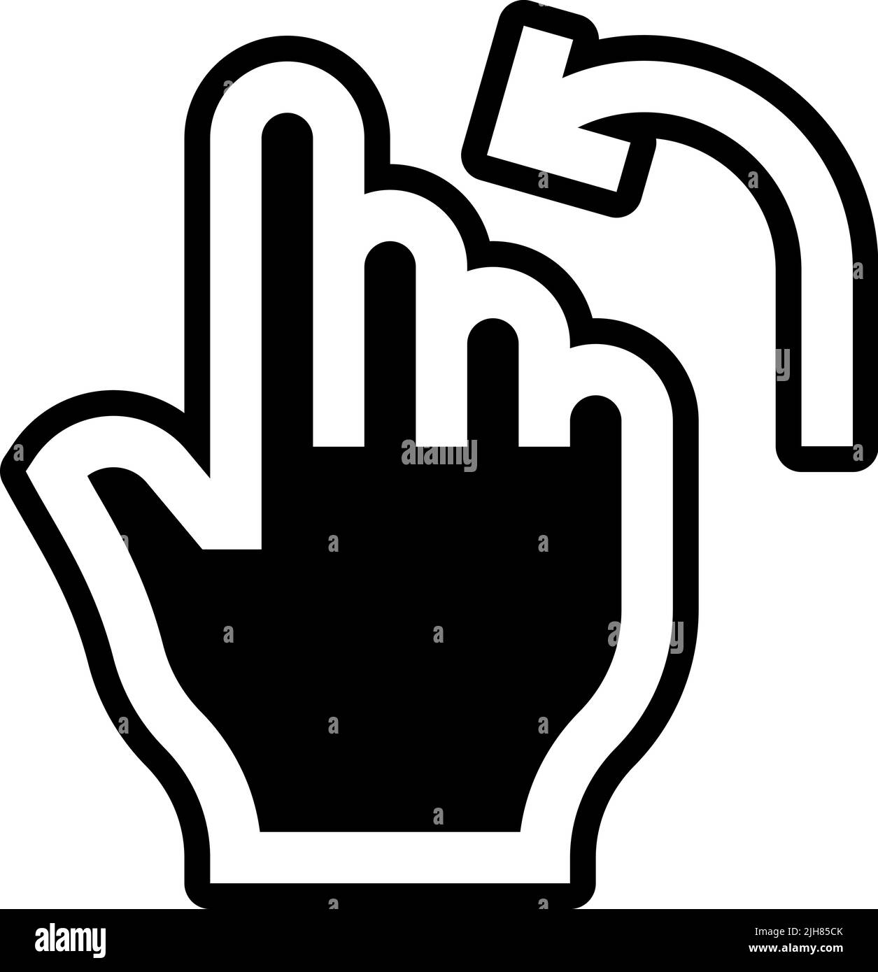Hand gestures flick icon Stock Vector Image & Art - Alamy