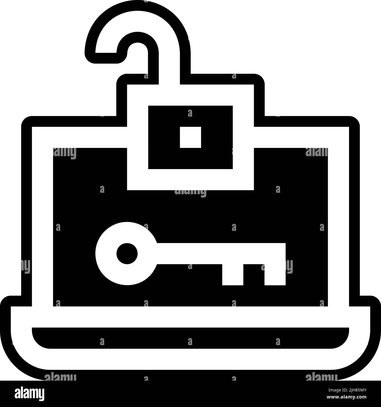 Hacker laptop icon Stock Vector Image & Art - Alamy