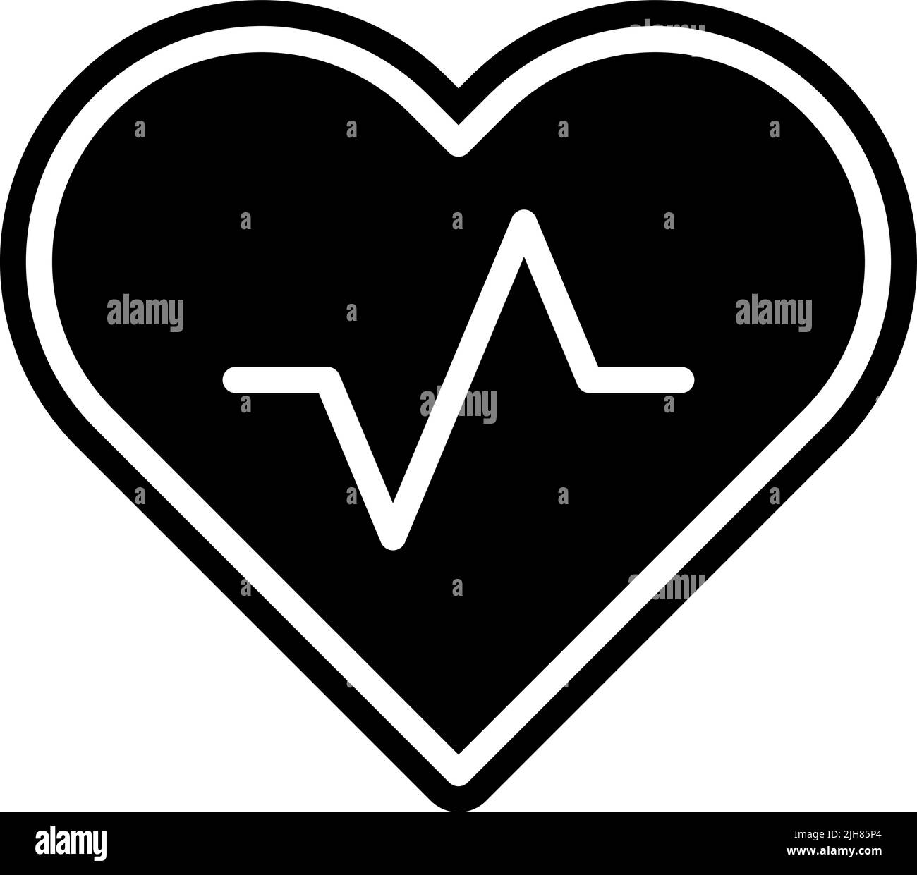 Mobile interface heartbeat icon Stock Vector Image & Art - Alamy