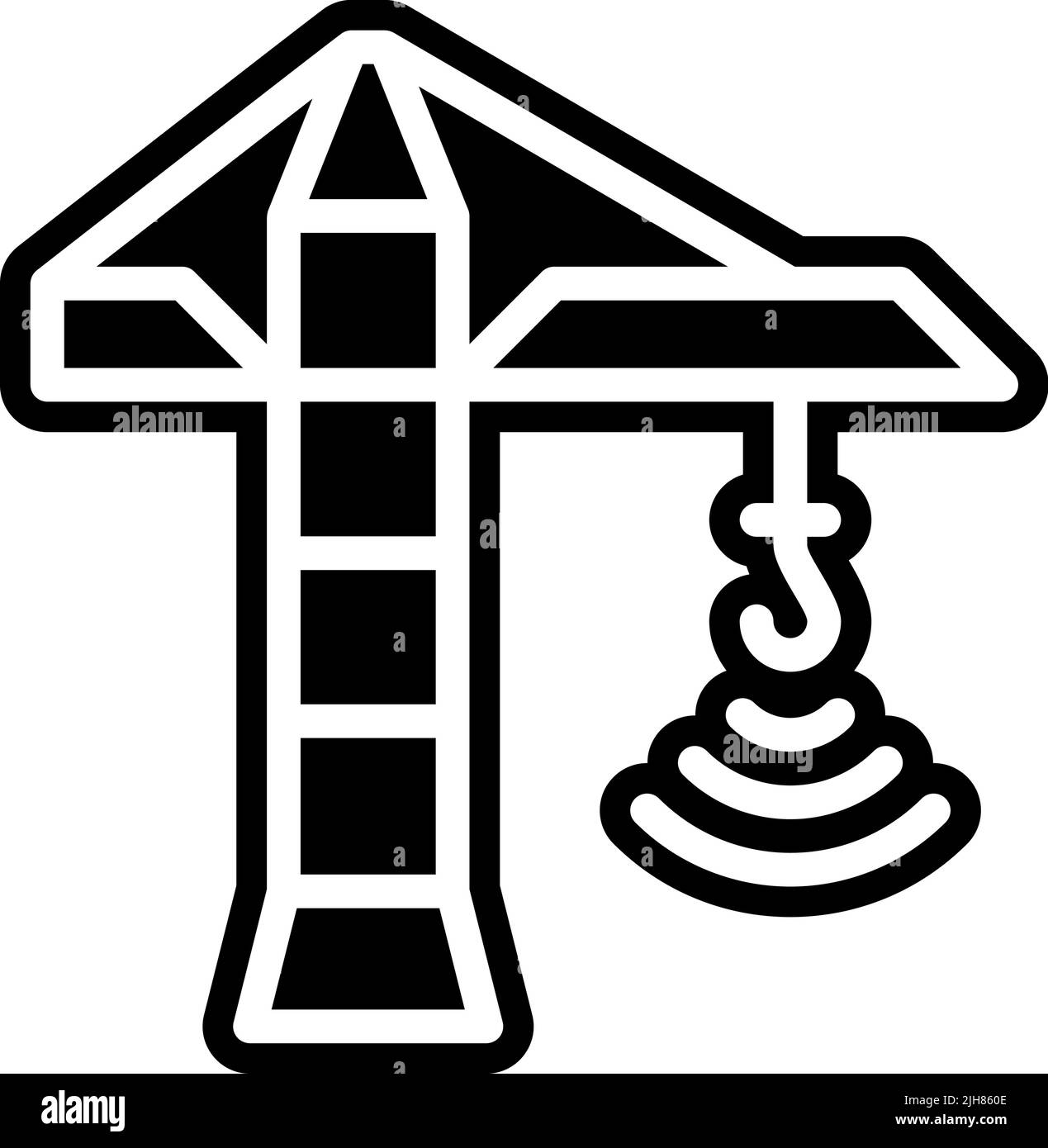 Crane loading lumber Stock Vector Images - Alamy