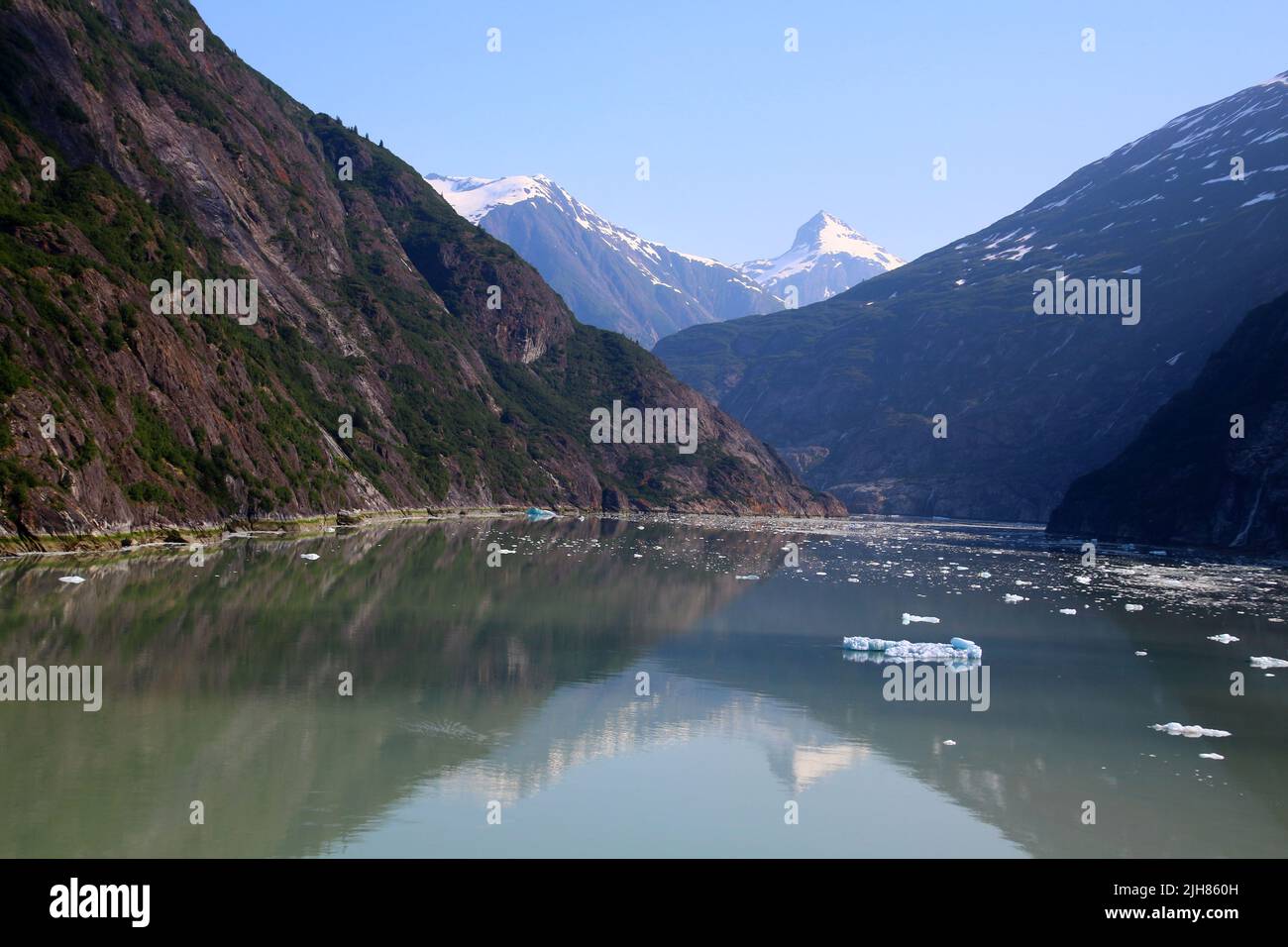 Mountain landscape in the Stephens Passage, Panhandle, Alaska, United ...
