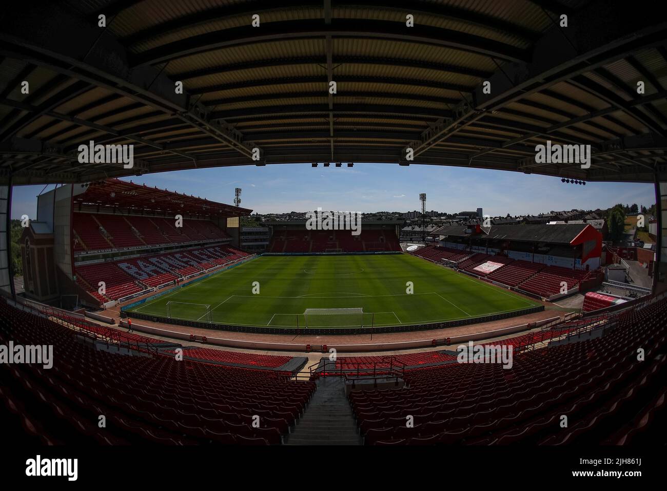 General view inside of Oakwell Stadium, home of Barnsley FC Stock Photo ...
