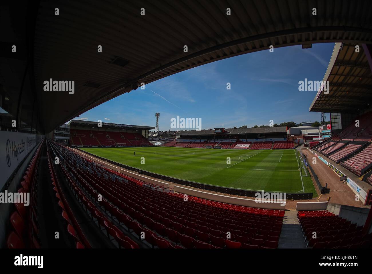 General view inside of Oakwell Stadium, home of Barnsley FC Stock Photo ...