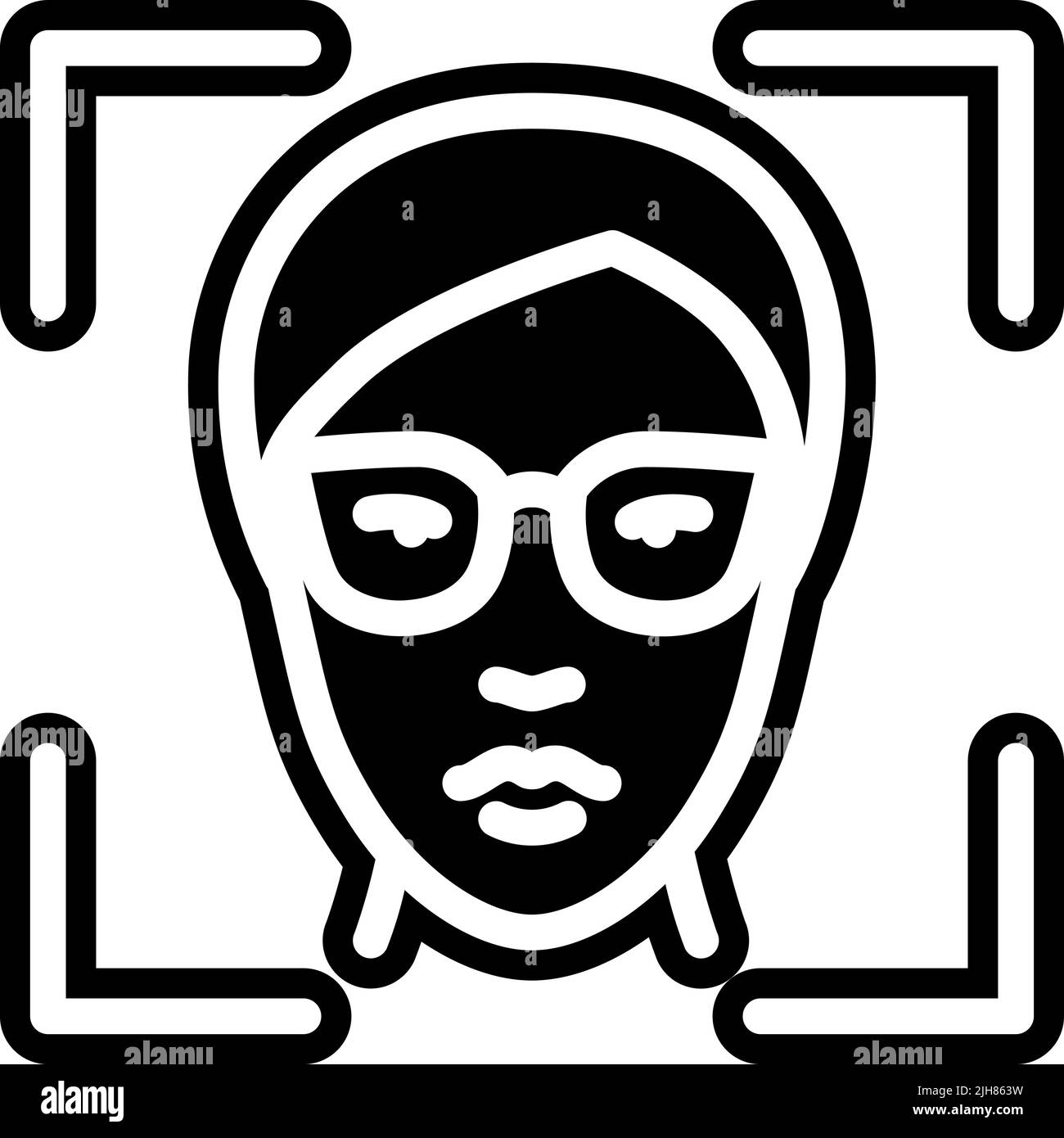 Face recognition identification id Black and White Stock Photos ...