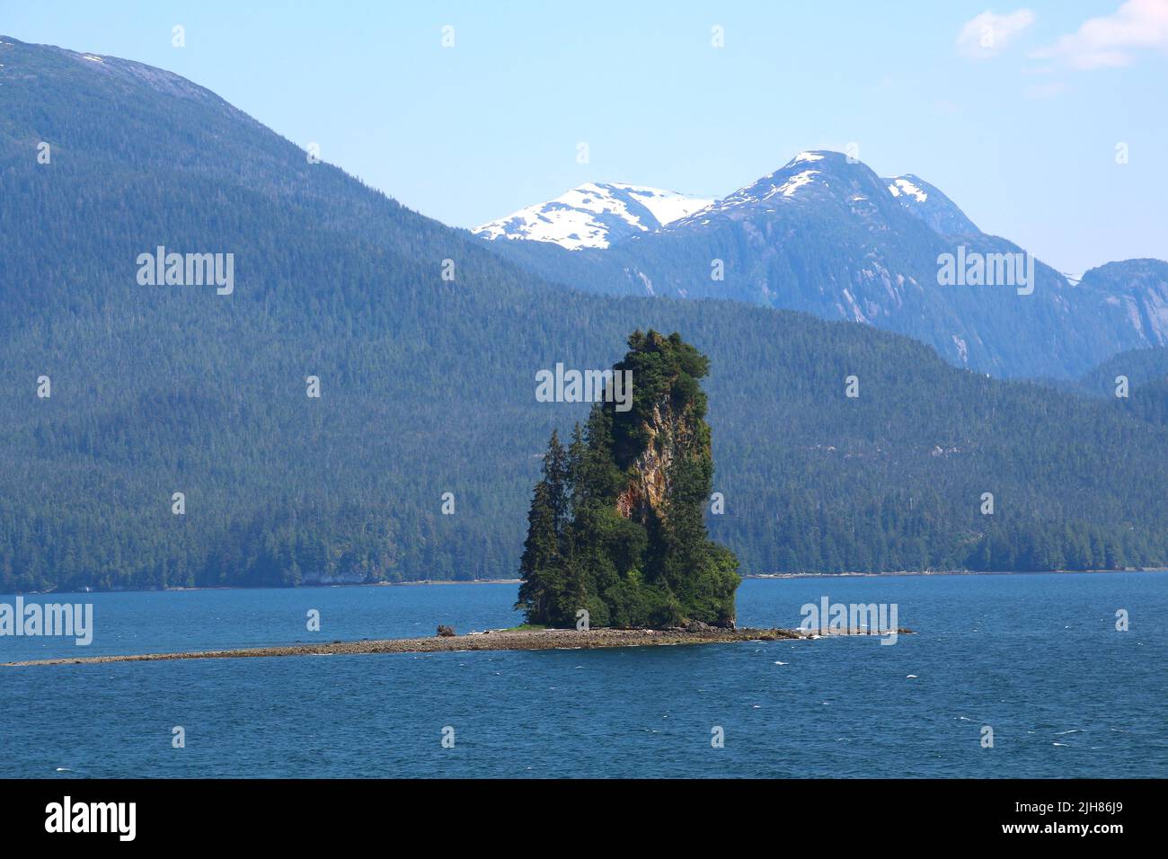 New Eddystone Rock Misty Fjords National Monument Park Stock Photo - Alamy