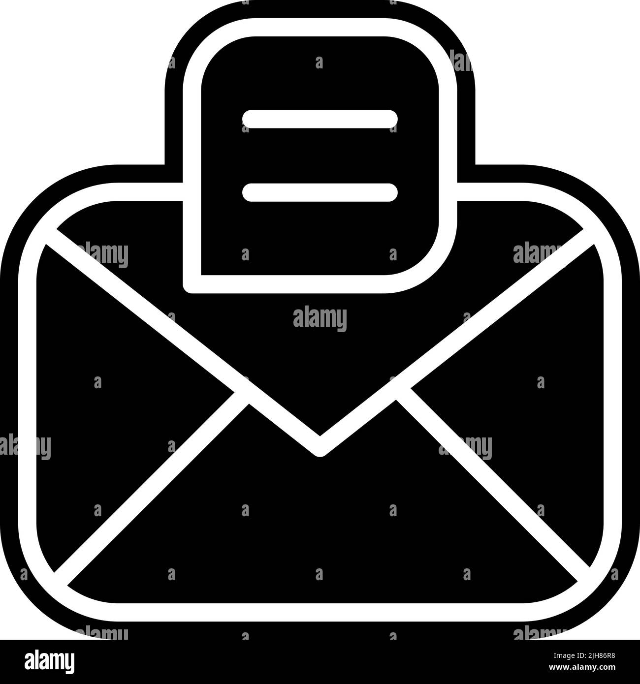 Mobile interface mail icon Stock Vector Image & Art - Alamy