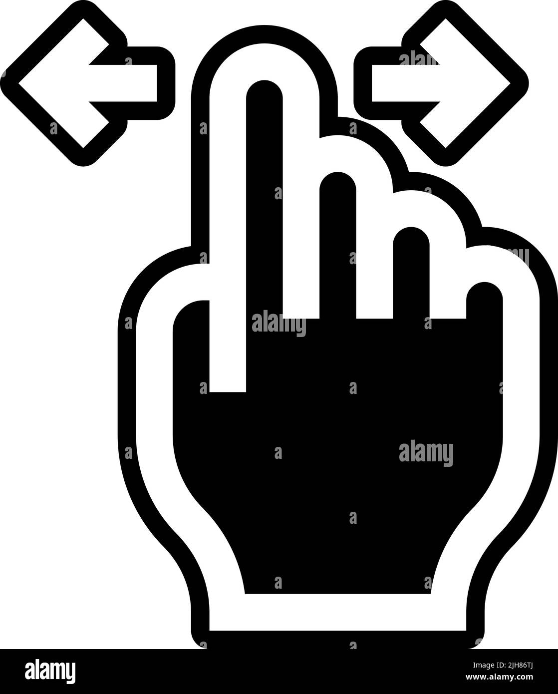 Hand gestures direction icon Stock Vector Image & Art - Alamy
