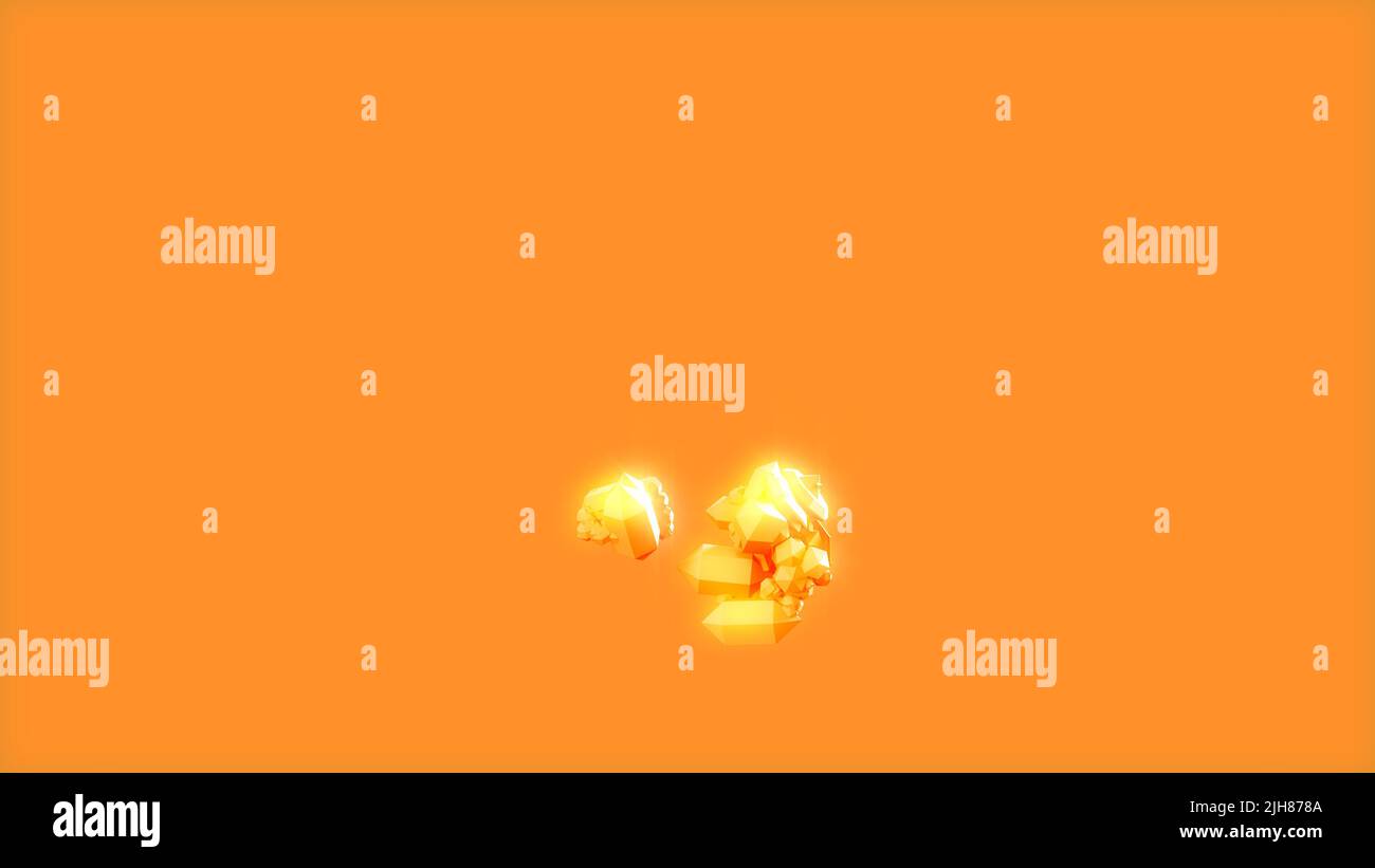 period (full stop) and comma on orange backdrop - design honey crystals ...