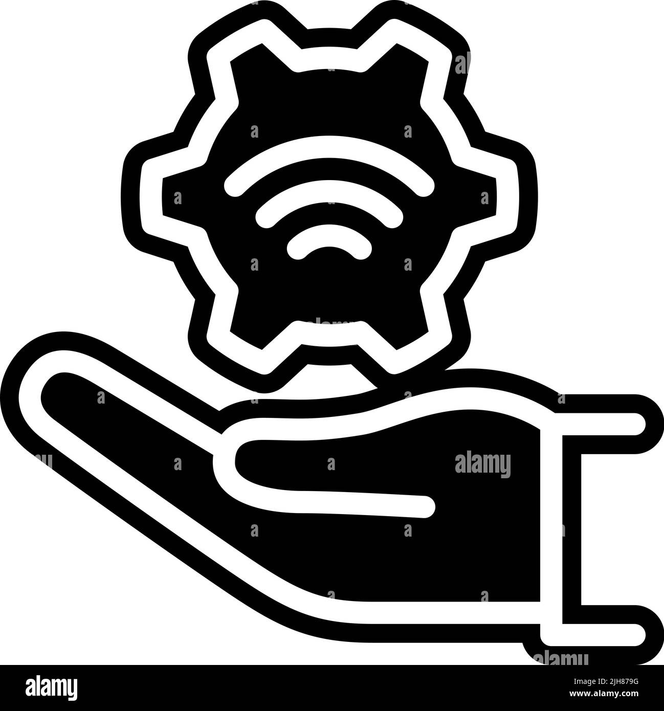 Iiot custom icon Stock Vector Image & Art - Alamy